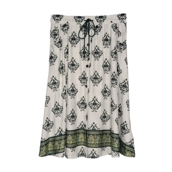 LuLaRoe | Skirts | Lularoe Marsha Button Up Midi Skirt Womens Size ...